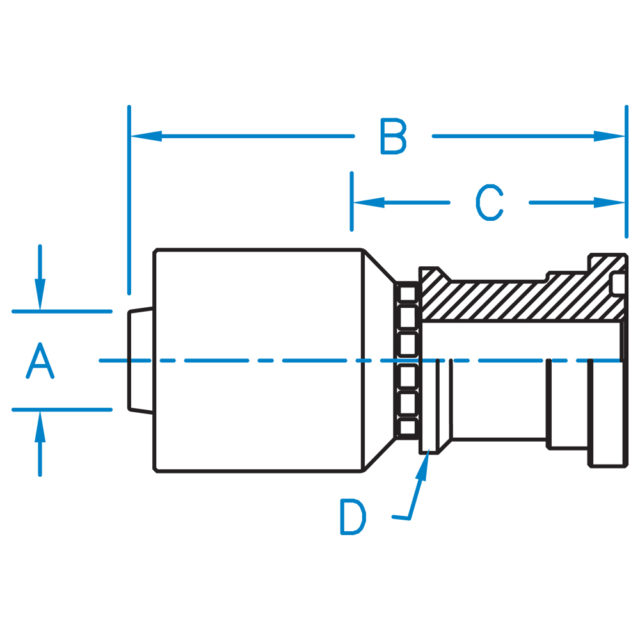 Code 61 Flange Rigid - C61-12-12-R4 - Kurt Hydraulics